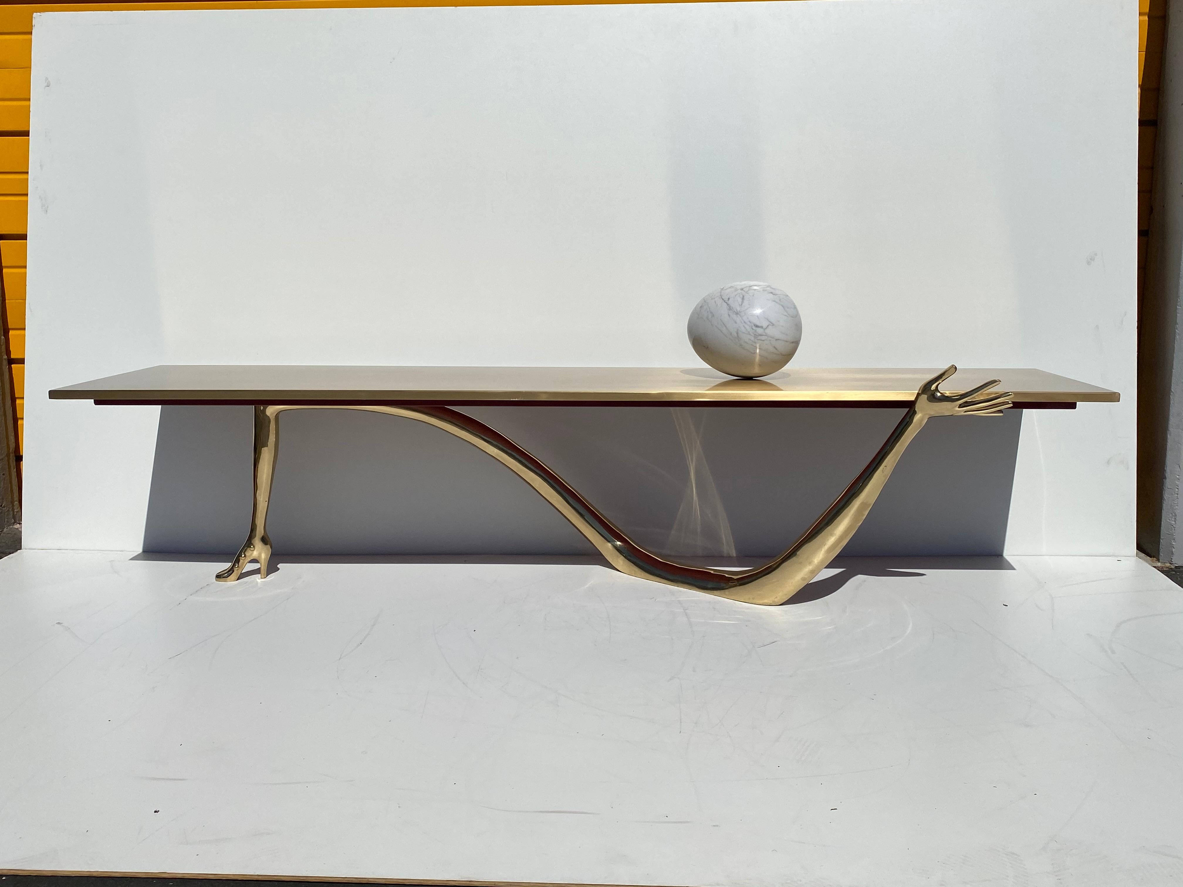"Leda" Hand and Foot Brass Coffee Table by Salvador Dali at 1stDibs ...