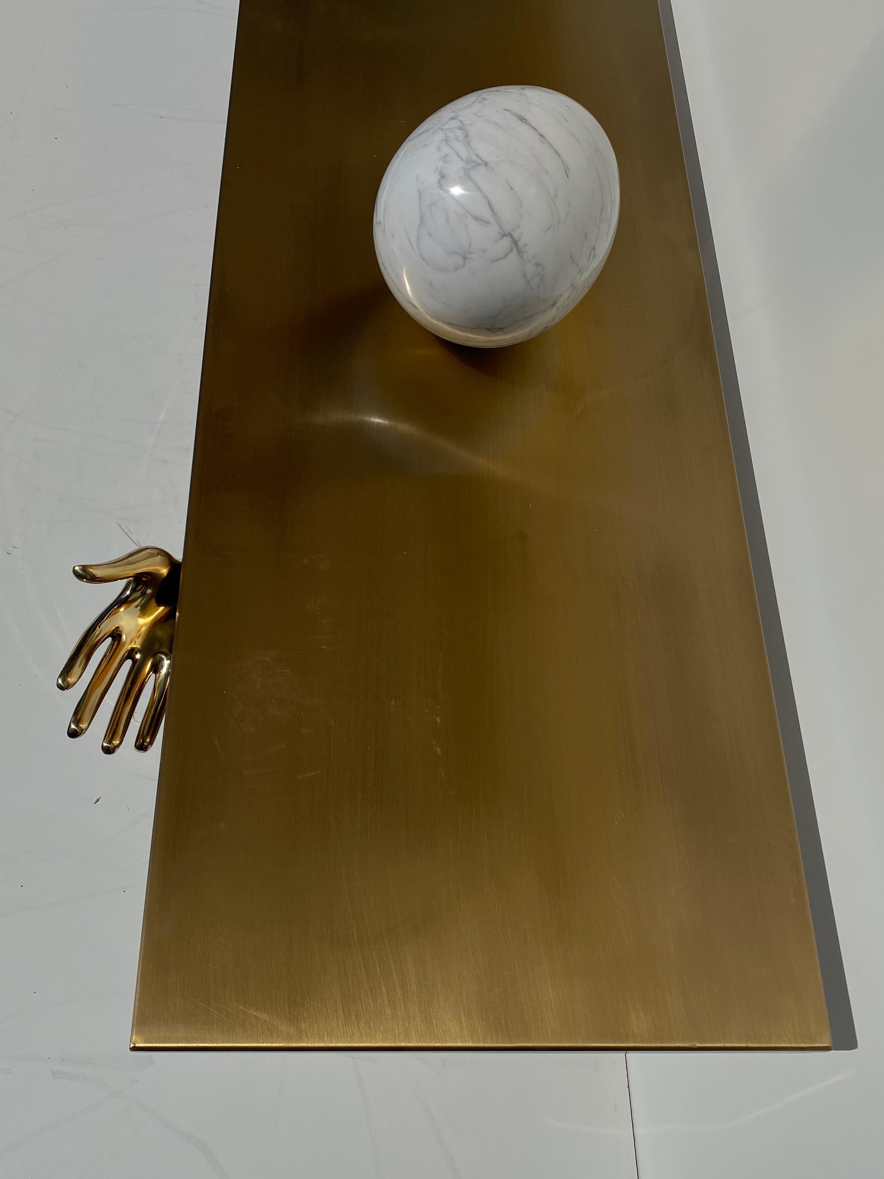 "Leda" Hand and Foot Brass Coffee Table by Salvador Dali at 1stDibs ...