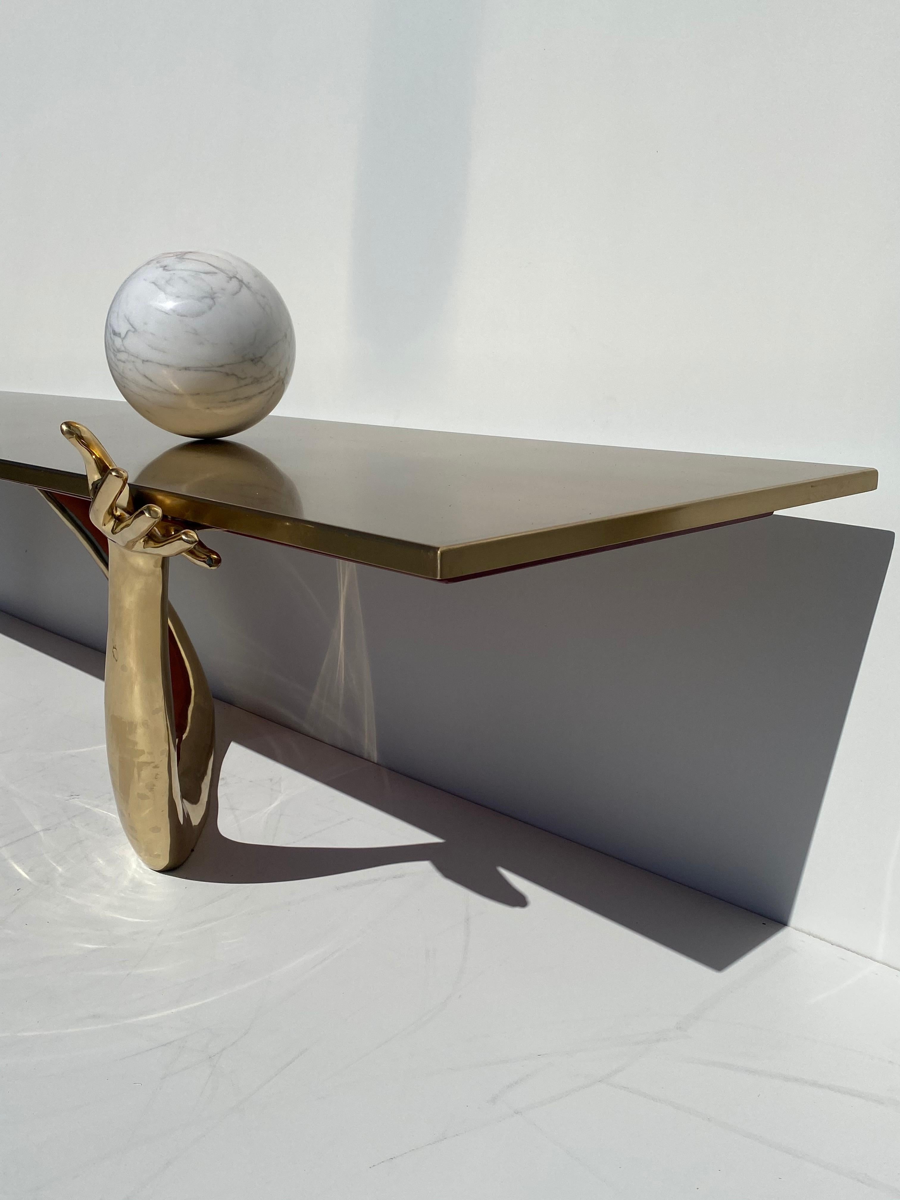 "Leda" Hand and Foot Brass Coffee Table by Salvador Dali at 1stDibs ...
