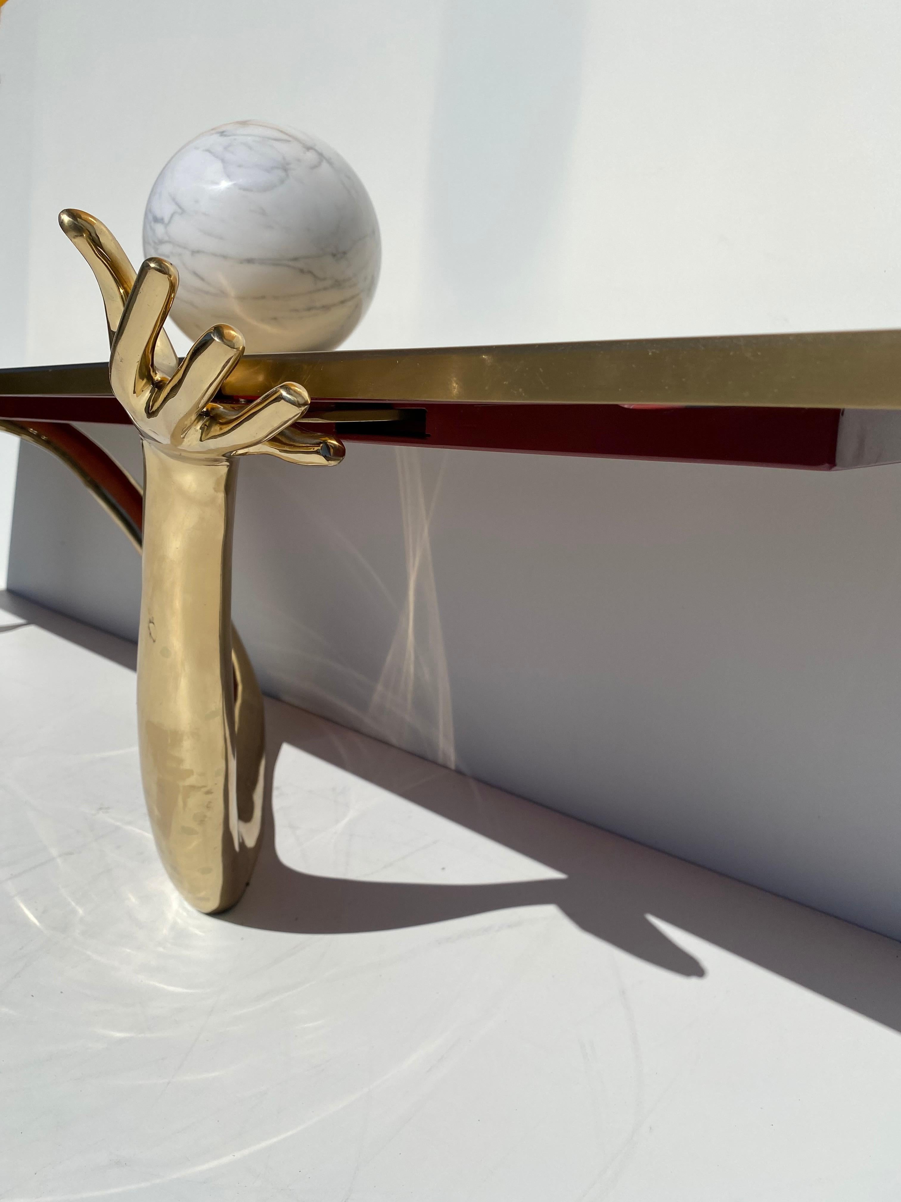 "Leda" Hand and Foot Brass Coffee Table by Salvador Dali at 1stDibs ...