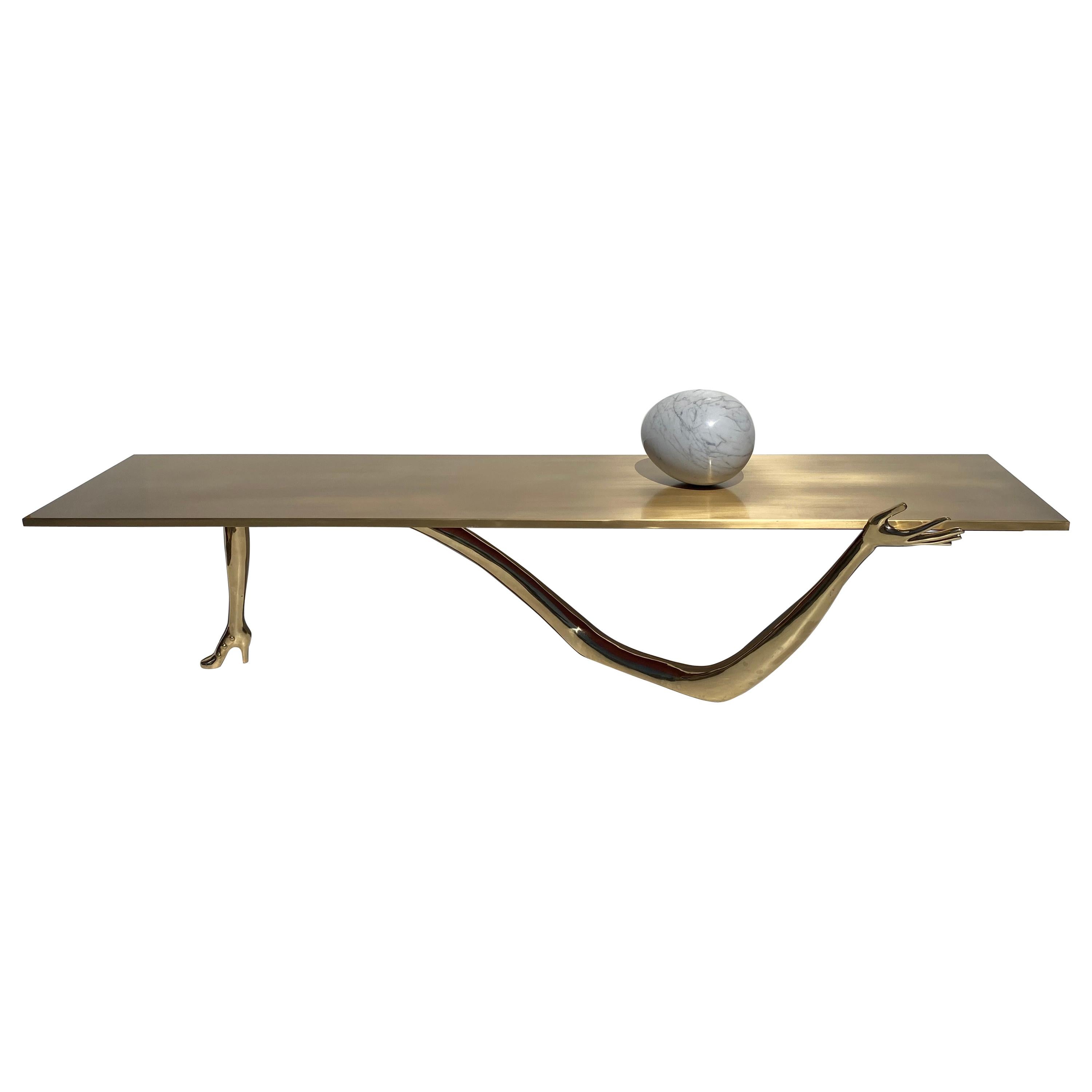 "Leda" Hand and Foot Brass Coffee Table by Salvador Dali at 1stDibs ...