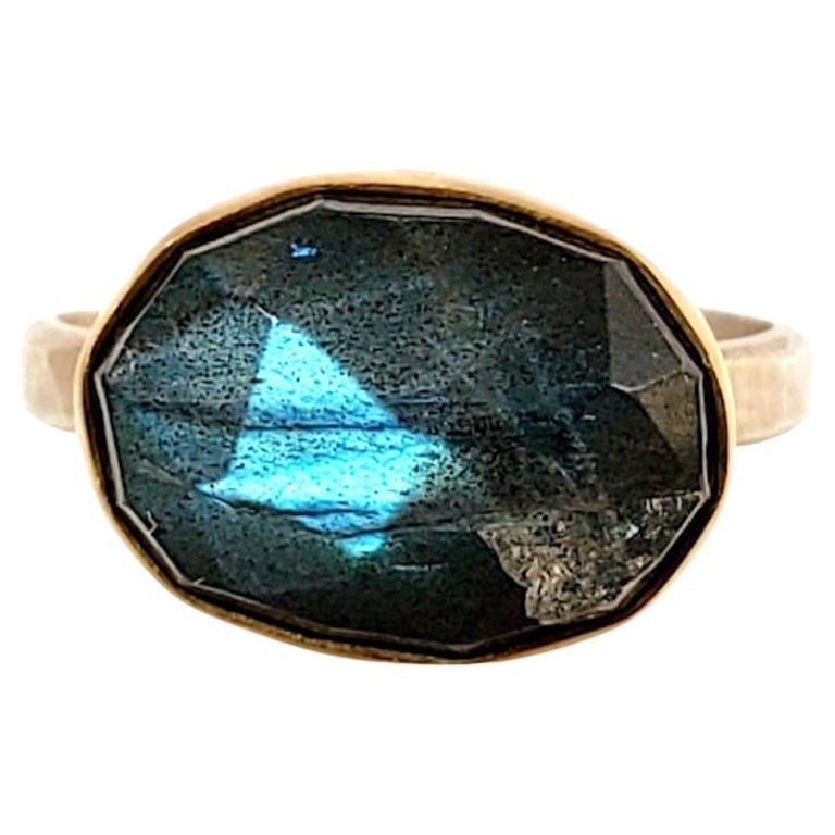 Leda Jewel Co Rose Cut Labradorite Ring For Sale at 1stDibs