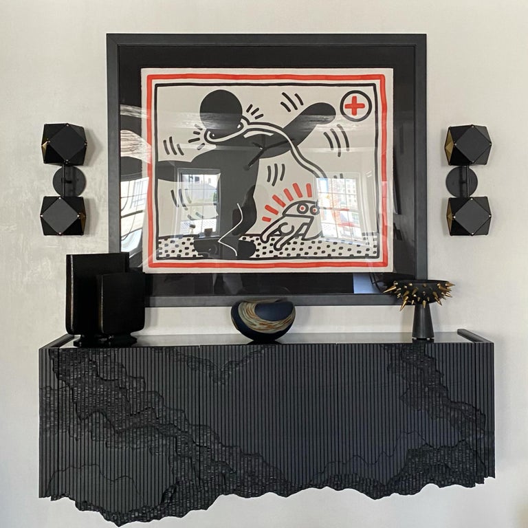 Ledge Floating Console (61") in Black by Simon Johns For Sale at 1stDibs