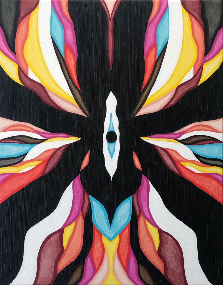 Lee Clarke - "Feeniks" Colorful Contemporary Abstract Painting on ...