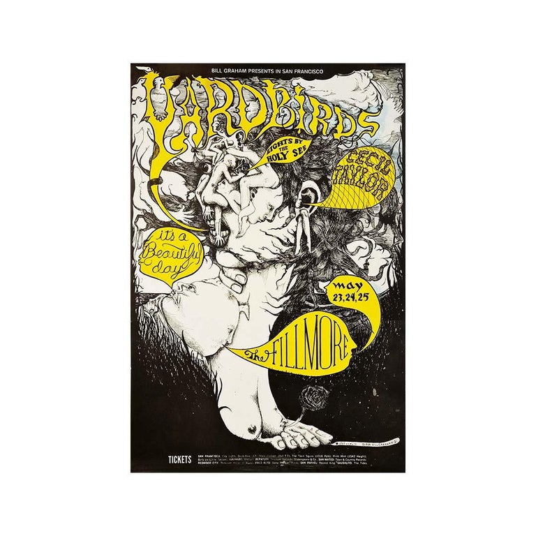 Lee Conklin - 1968 Psychedelic poster for the Yardbirds, It’s a ...