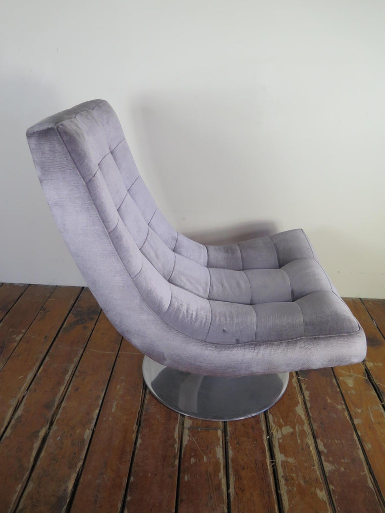 Lee Industries Tufted Swivel Chair at 1stDibs | lee industries swivel chair