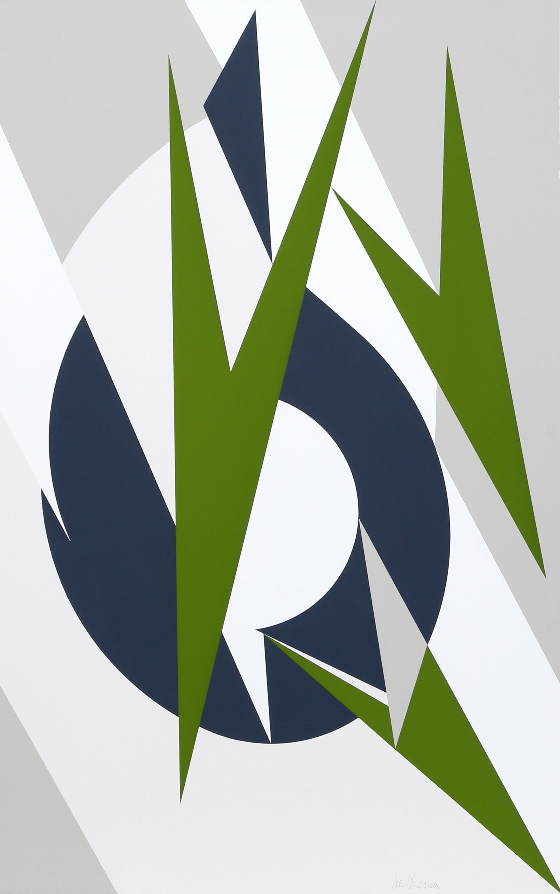 Lee Krasner - Embrace, Geometric Abstract Silkscreen by Lee Krasner ...