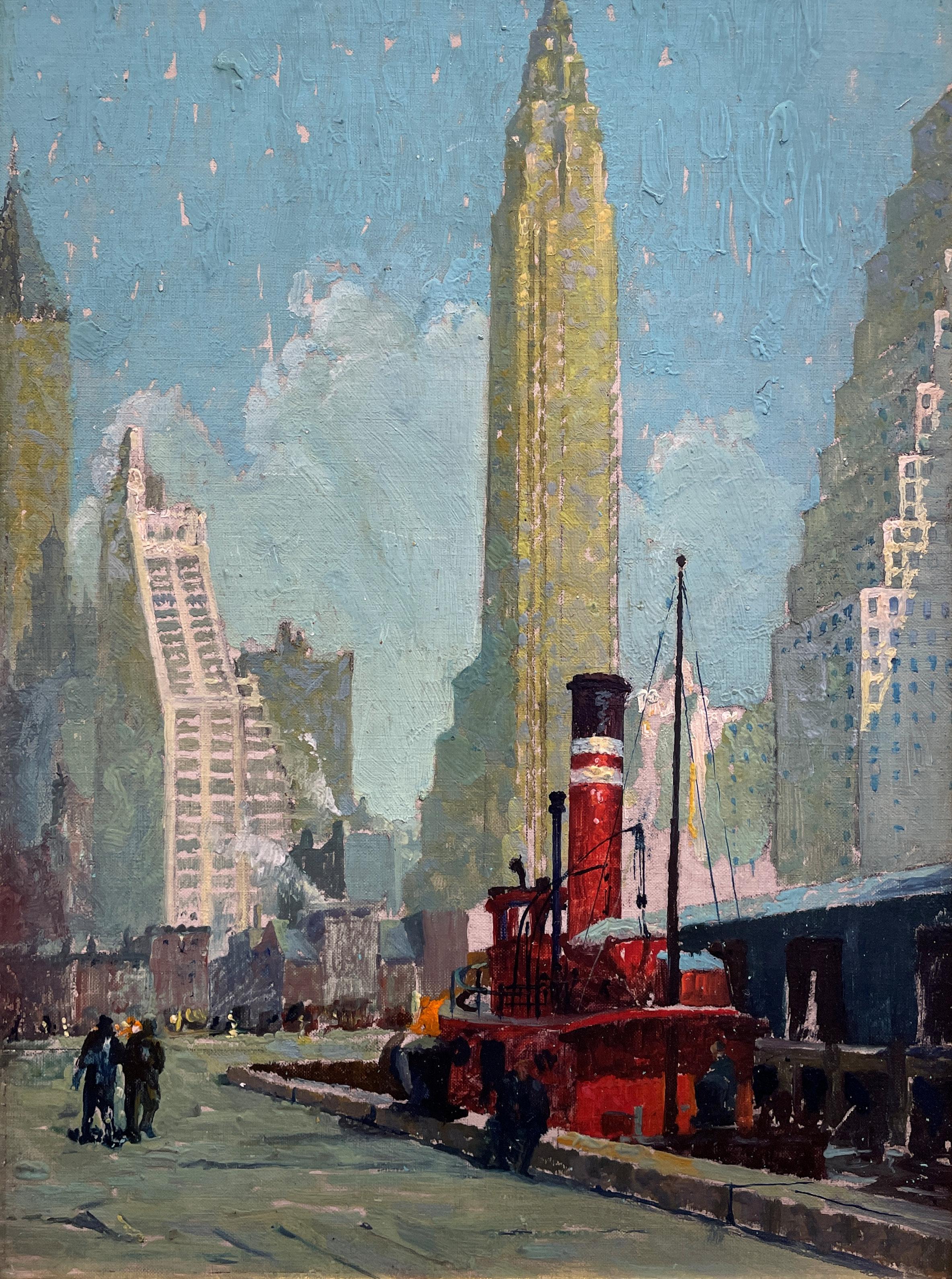 Lee Lash - "Empire State Building from the Docks, " Lee Lash, New York ...