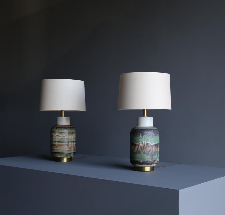 Lee Rosen Ceramic Table Lamps for Design Technics, circa 1955 For Sale ...