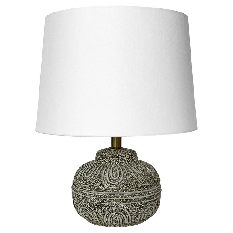 Lee Rosen Design Technics Textured Ceramic Table Lamp at 1stDibs