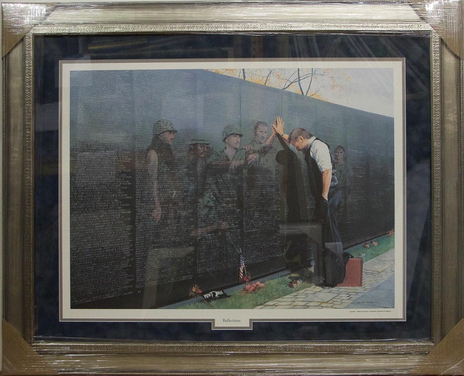 Vietnam War Memorial Painting Lee Teter