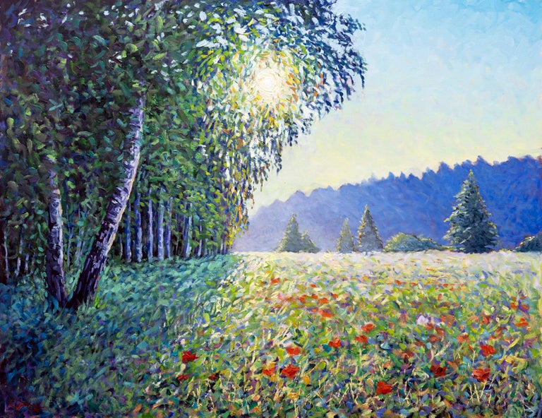 Lee Tiller - Song's of Summer's Morn, Original Landscape Painting ...