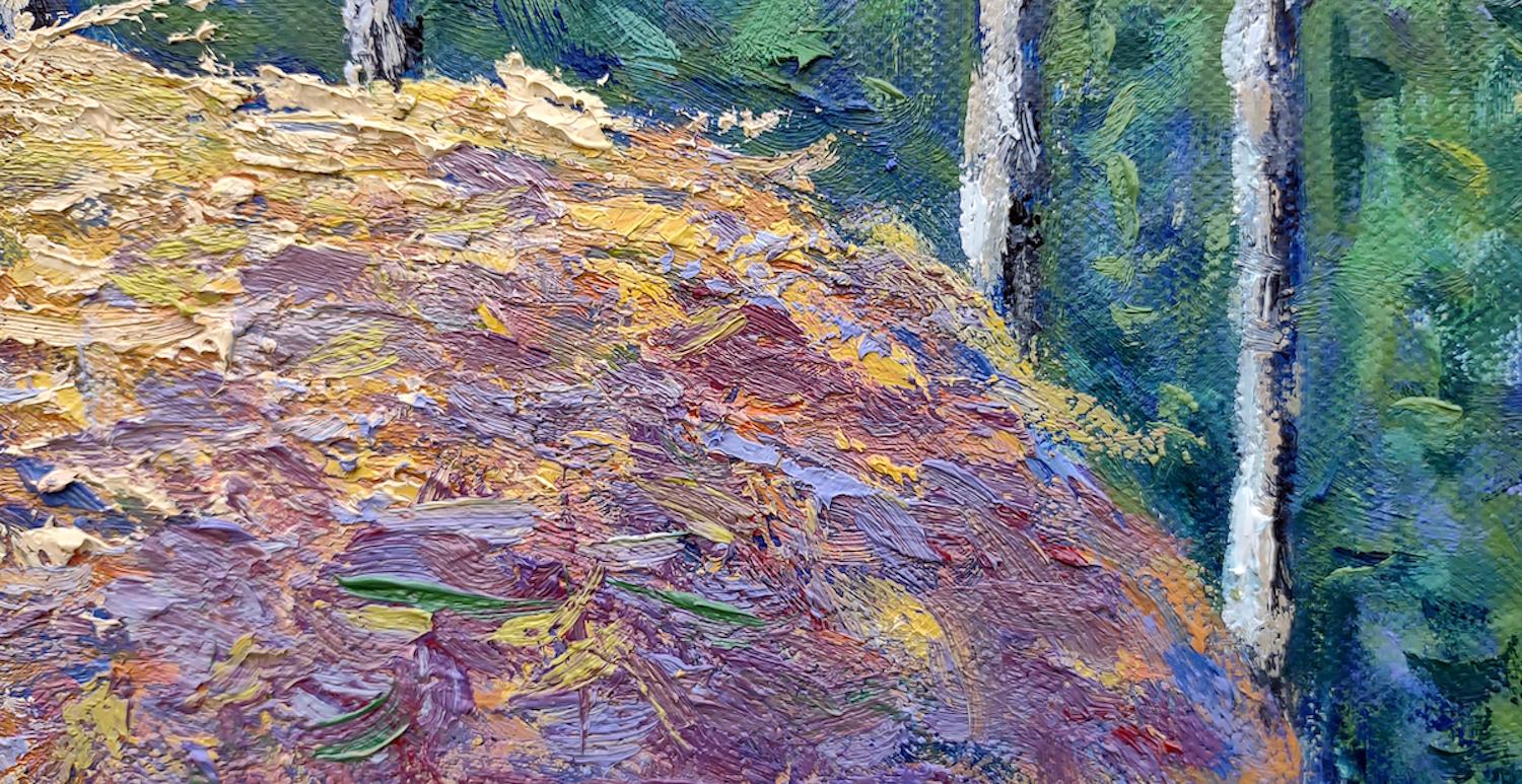 Lee Tiller - The Magpie, Impressionist Landscape Art, Original Oil ...