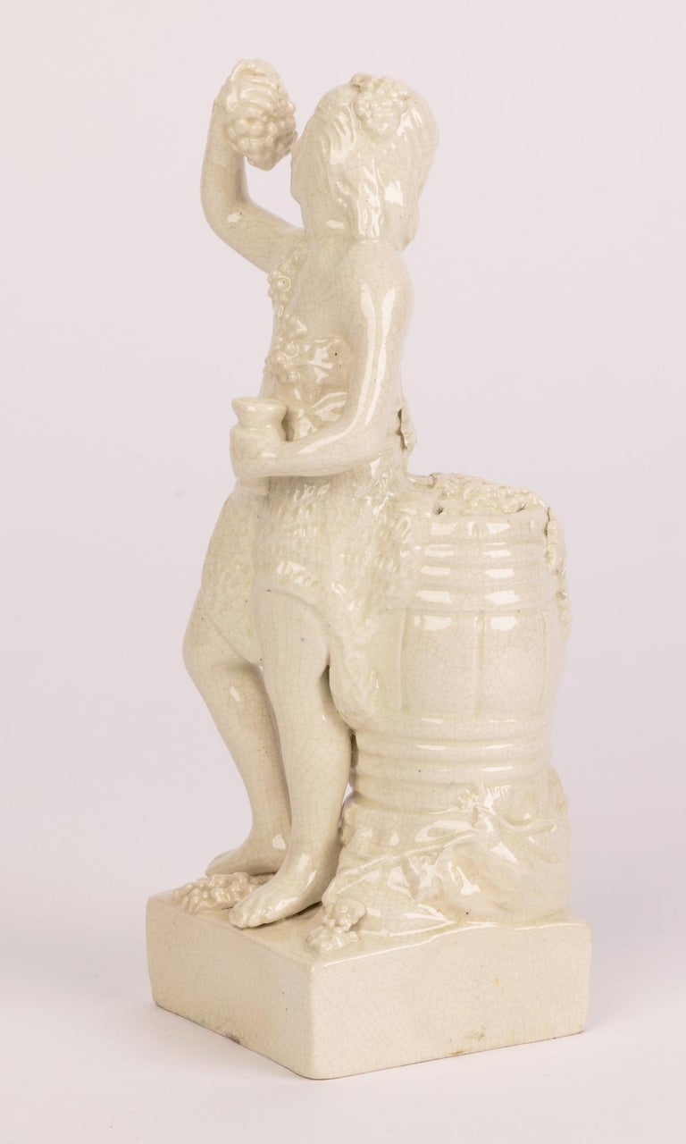Leeds Pottery Creamware Pottery Bacchus Figure Group For Sale at 1stDibs