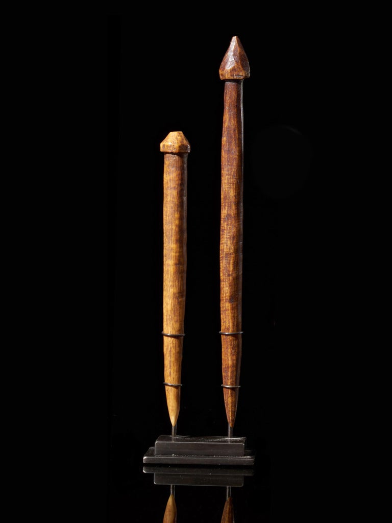 Lega People, DRC, Two Ceremonial Bone Hairpins from the Lega People in ...