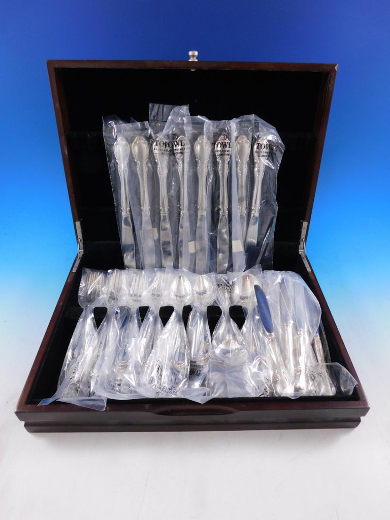 Legato by Towle Sterling Silver Flatware Set for 8 Service 48 Pieces New Unused For Sale at 1stDibs