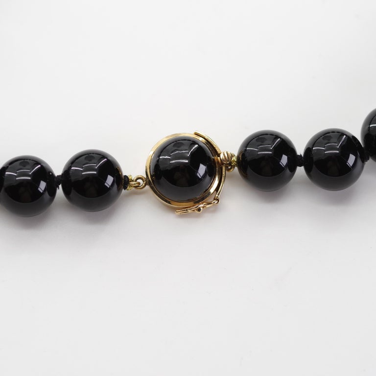 Black Jade Necklace Gump's San Francisco at 1stDibs
