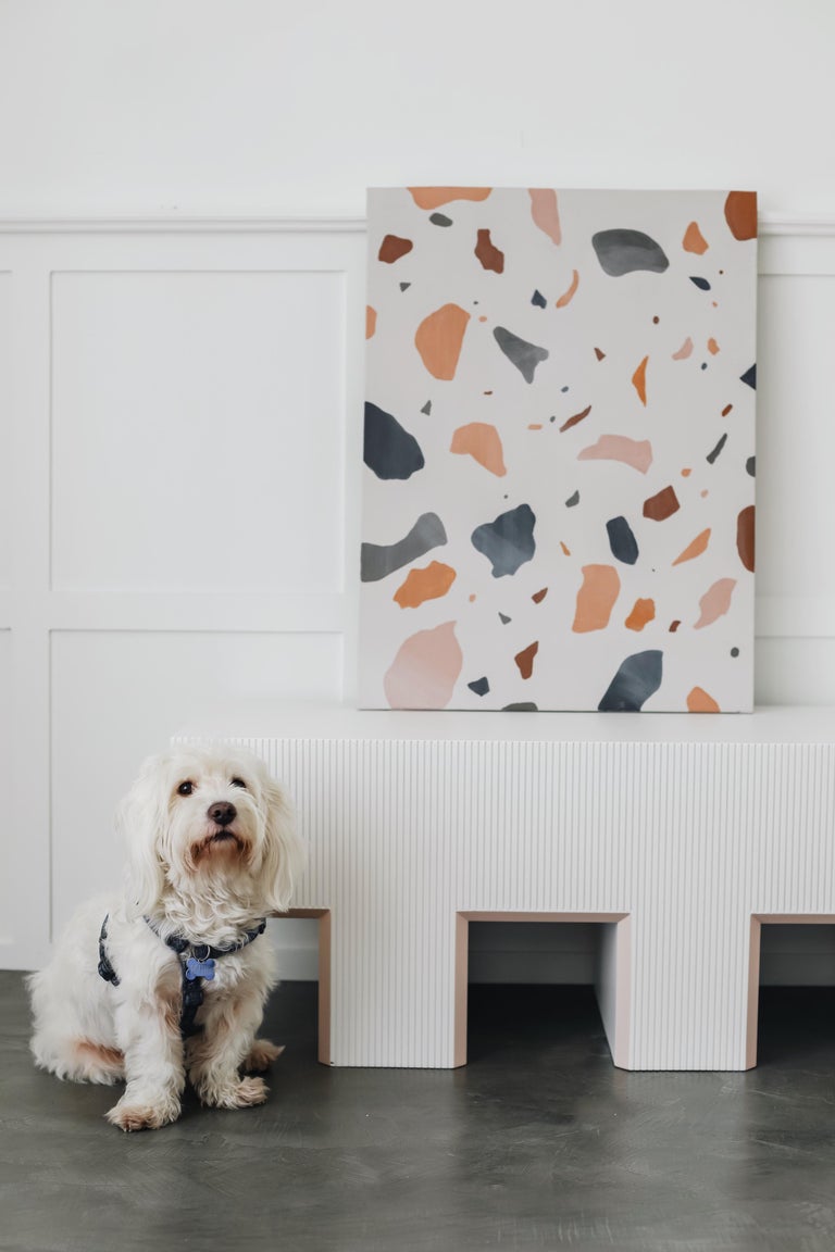 Lego Bench with a Storage Slot, White For Sale at 1stDibs