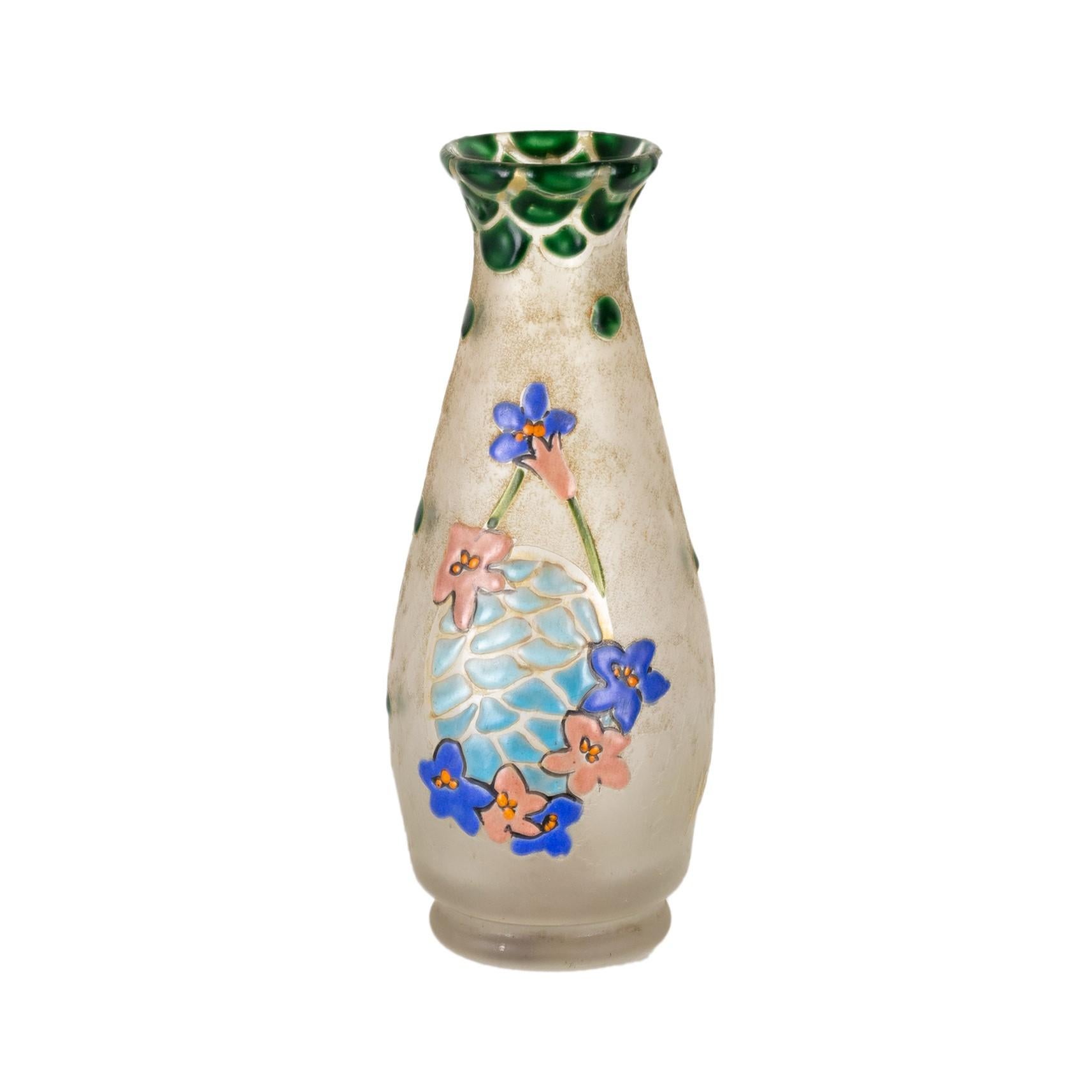 Legras Cameo Glass Vase by François-Théodore Legras, 20th Century For ...