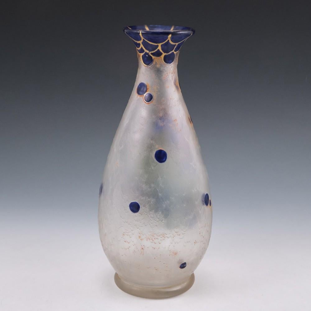 Legras Enamelled Vase c1920 For Sale at 1stDibs