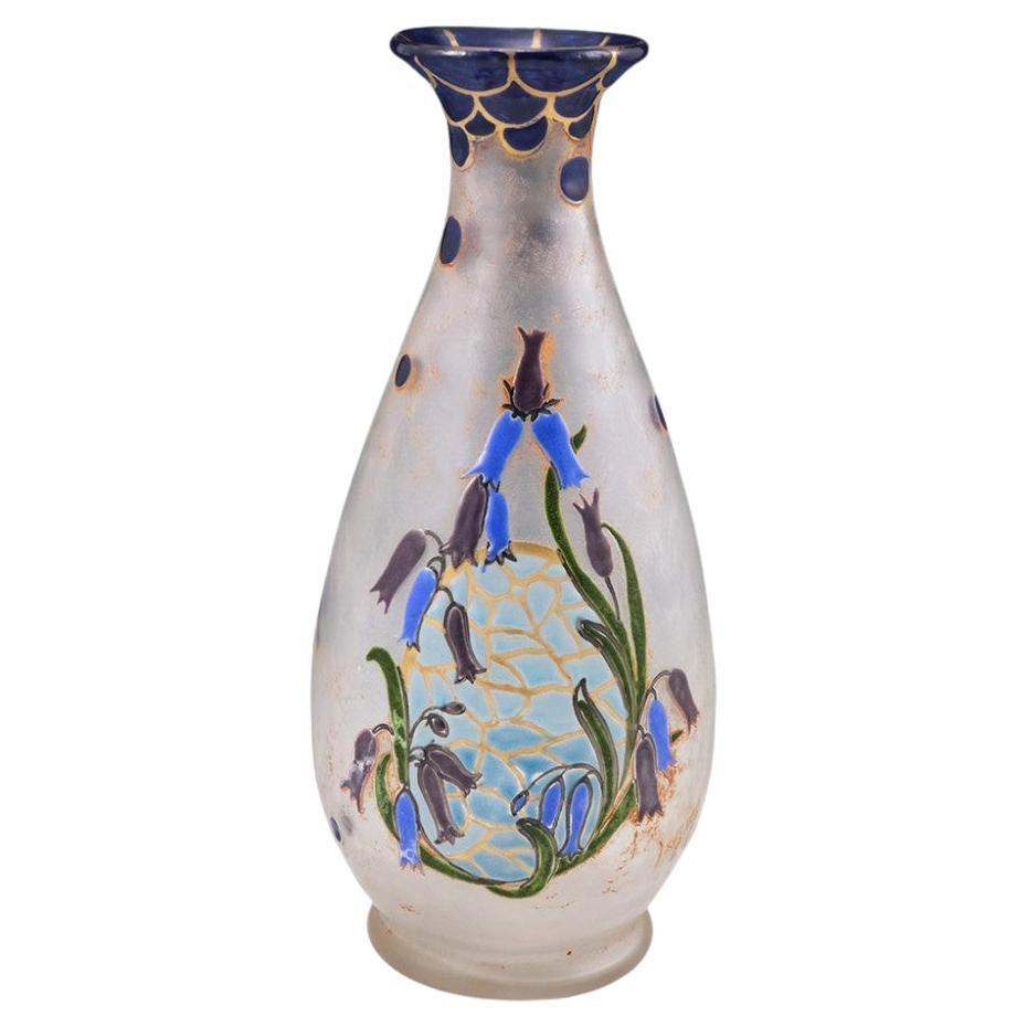 A Legras Cased and Acid Cut and Enamelled Glass Vase c1920 For Sale at ...