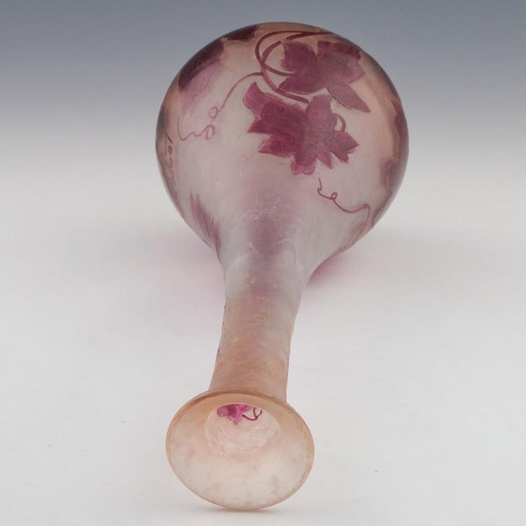 Legras Rubis Series Cameo Vase c1910 For Sale at 1stDibs