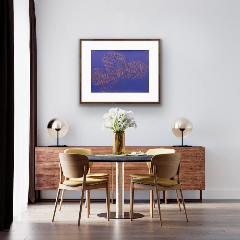 Leigh Glover - Starling Murmuration IV, Abstract Animal Art, Bright ...
