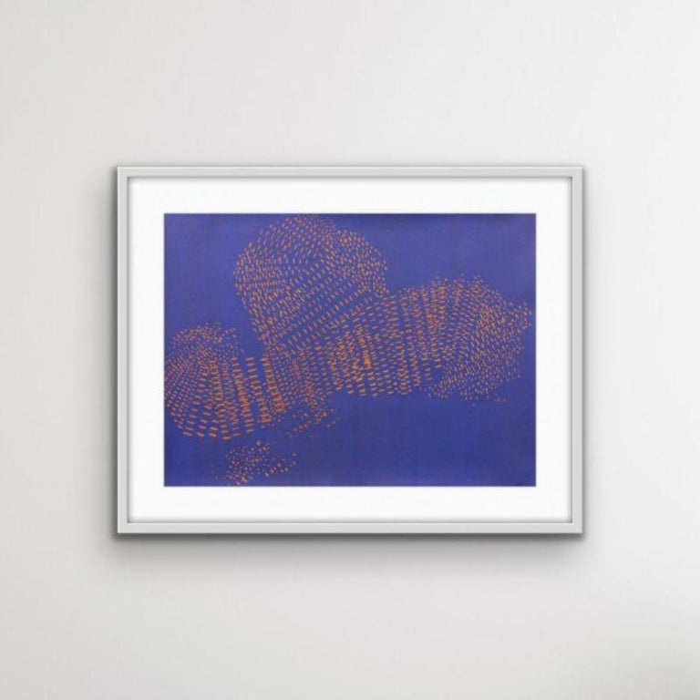 Leigh Glover - Starling Murmuration IV, Abstract Animal Art, Bright ...