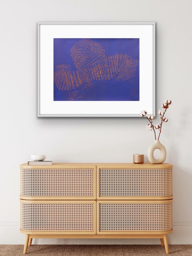 Leigh Glover - Starling Murmuration IV, Abstract Animal Art, Bright ...