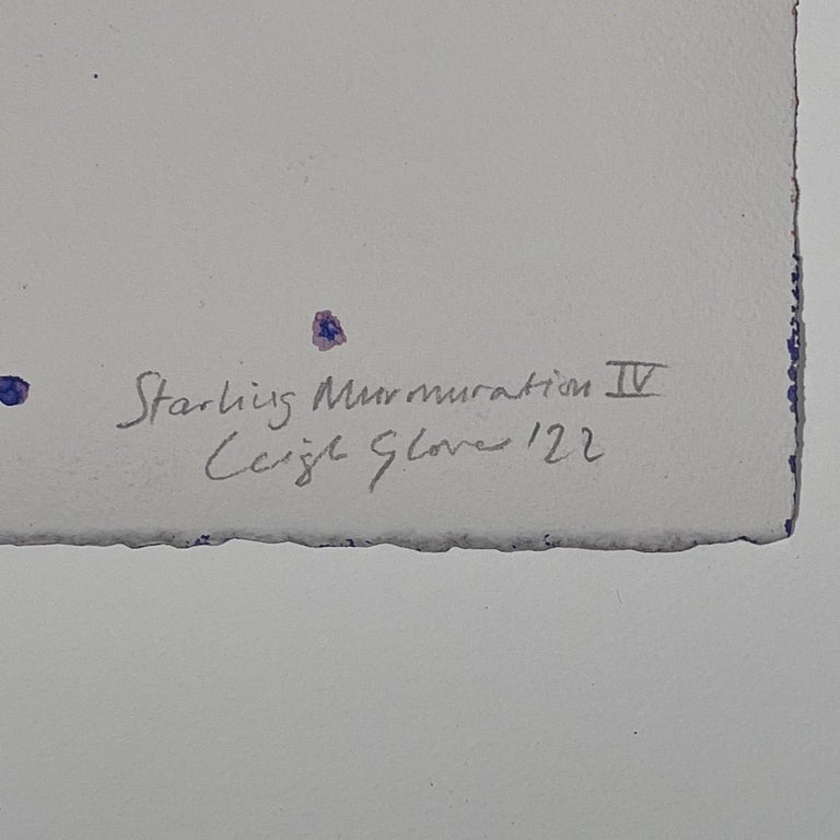 Leigh Glover - Leigh Glover, Starling Murmuration IV, Abstract Animal ...