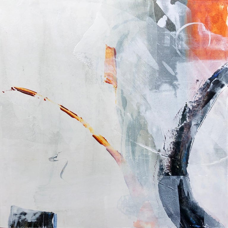 Leila Godden - Connections 5 - original oil artwork abstract gestural ...