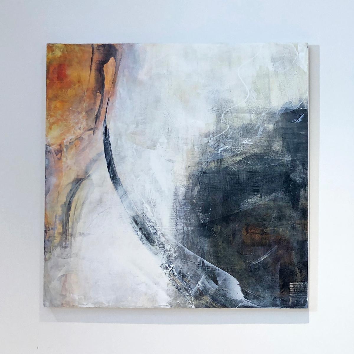 Leila Godden - Reconnecting - abstract expressionism composition oil ...