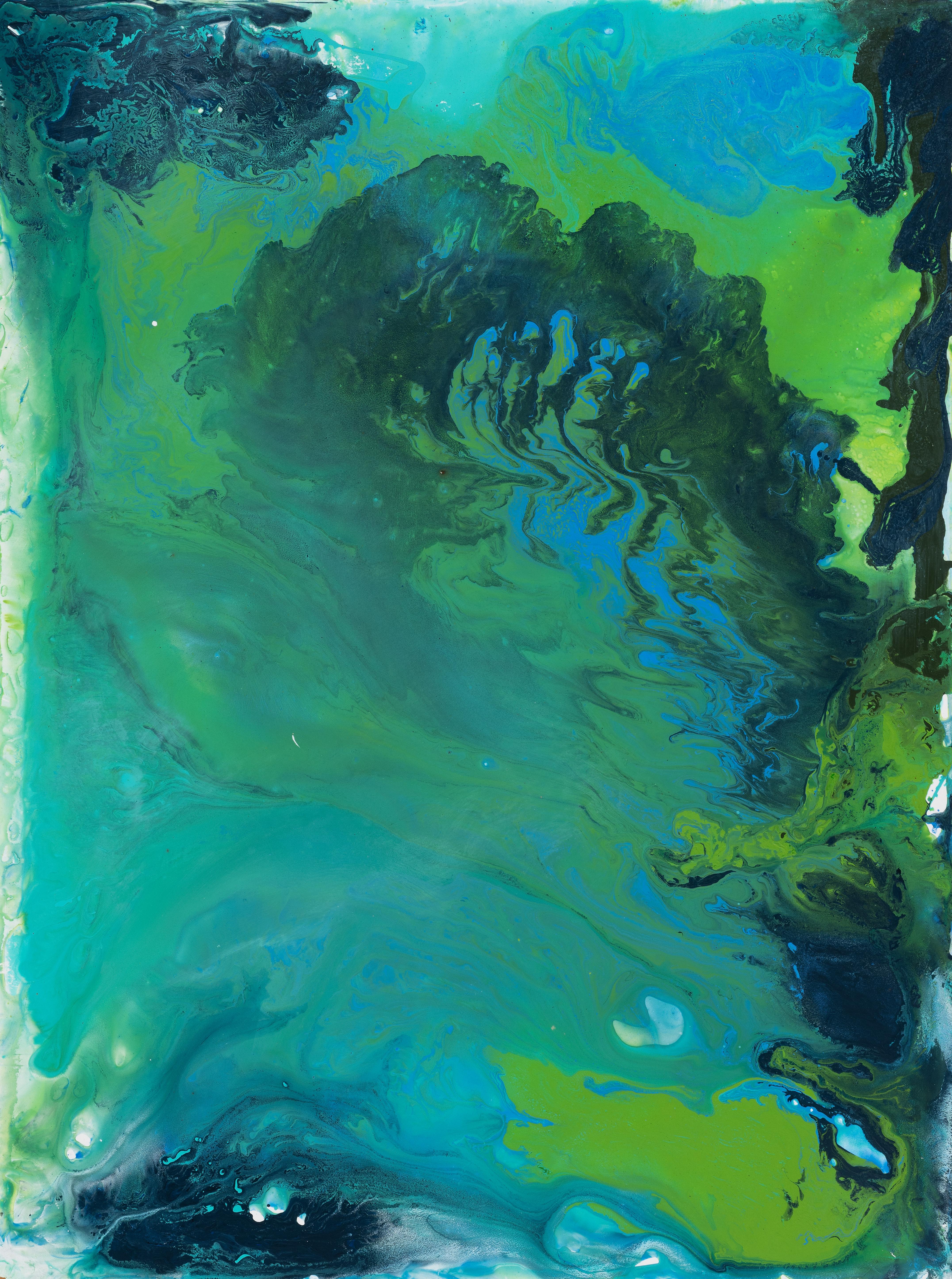 Nancy Rutter - Overlook Hill (Large Colorful Abstract Landscape in ...