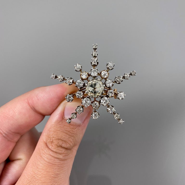 Leitão and Irmão Antique 19th Century Diamond Star Tortoise Shell ...