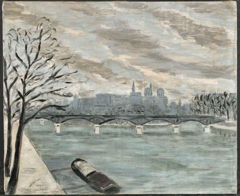 Lelia Caetani - The Seine - 1930's Post-Impressionist French Oil on ...