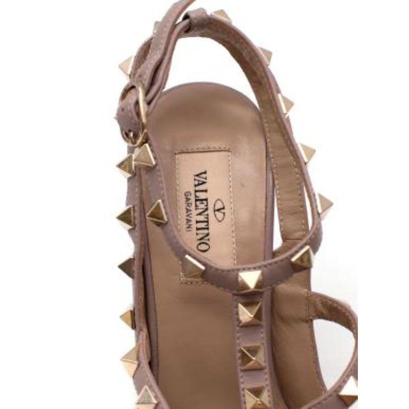Lemon/Poudre Cage Rockstud Sandals For Sale at 1stDibs