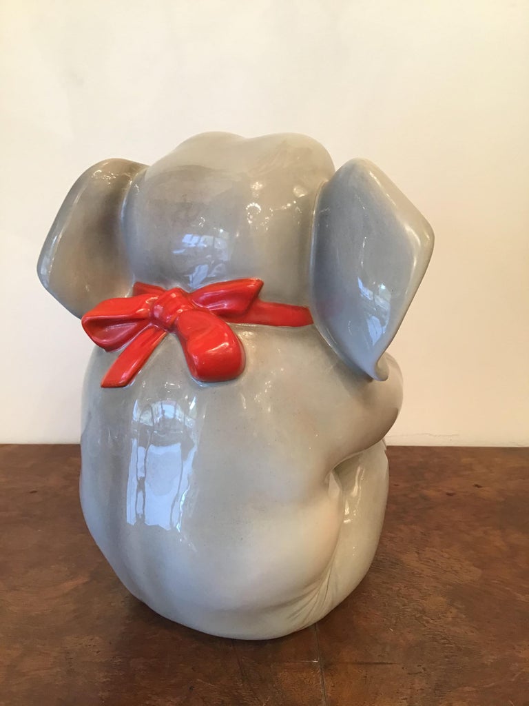 Lenci Ceramic Elephant 1950 Elena Scavini, Italy For Sale at 1stDibs