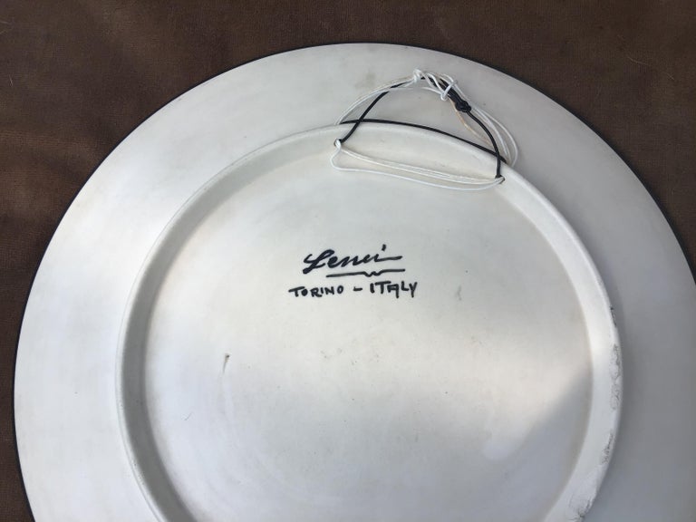 Lenci Decorative Plate “Sardinian Landscape” Ceramic, 1940, Italy at ...