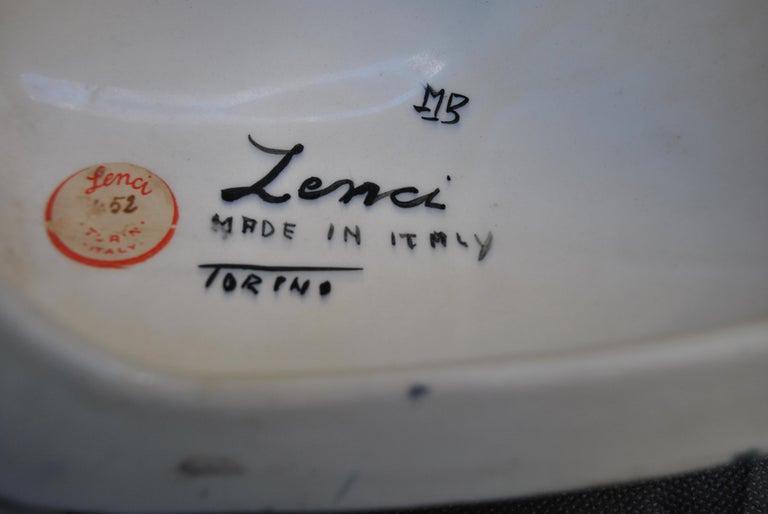 Lenci Italian Manufacturer of Ceramics "Mask with Knot" by Helen Konig ...
