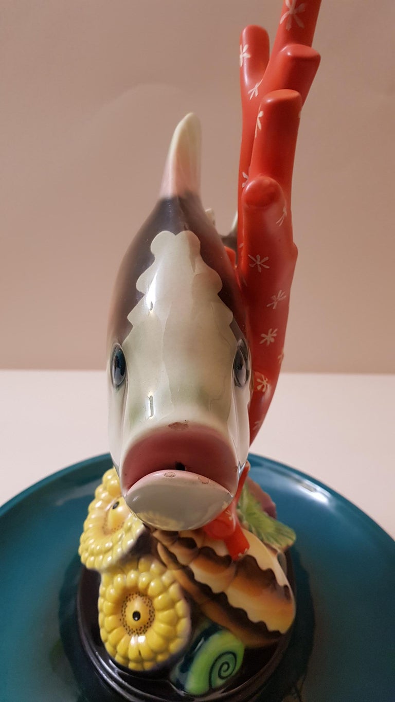 Lenci Mario Sturani Art Deco Fish Ceramic, 1936 at 1stDibs