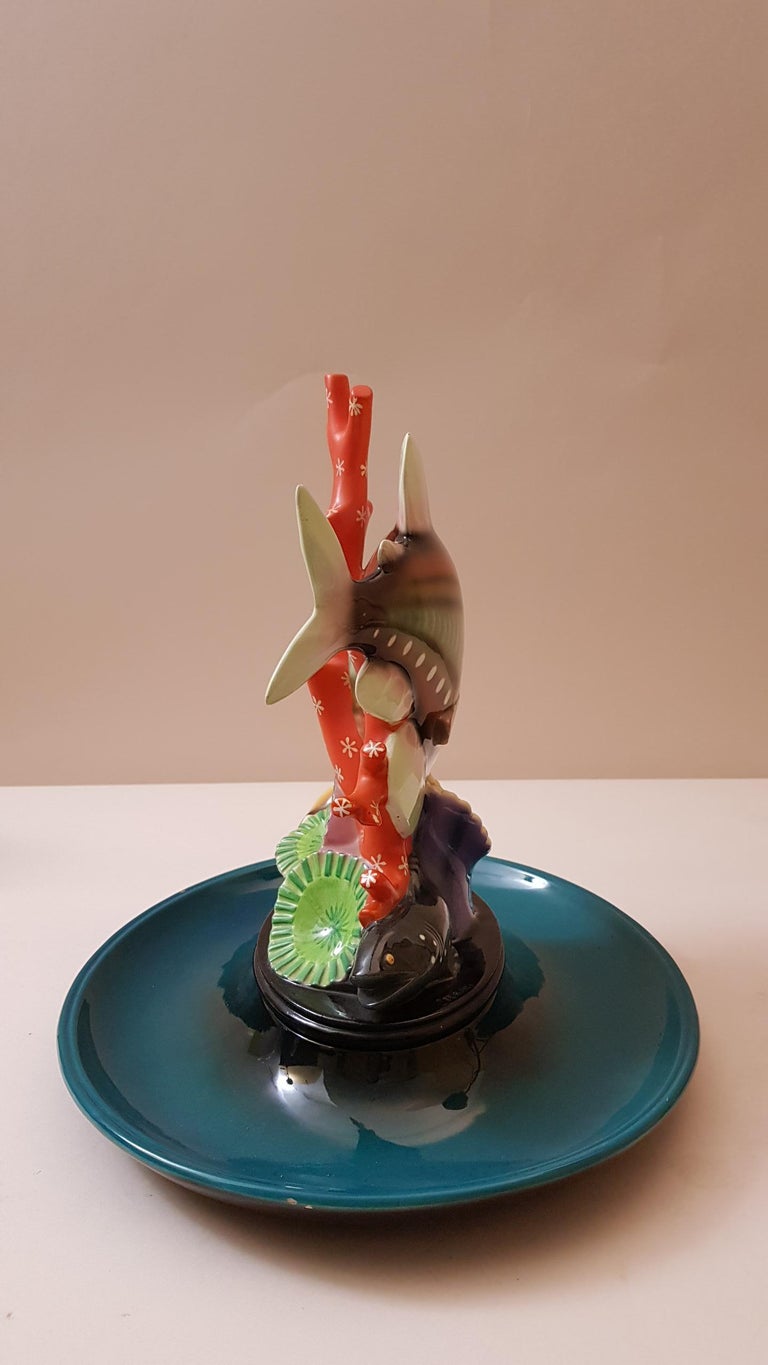Lenci Mario Sturani Art Deco Fish Ceramic, 1936 at 1stDibs