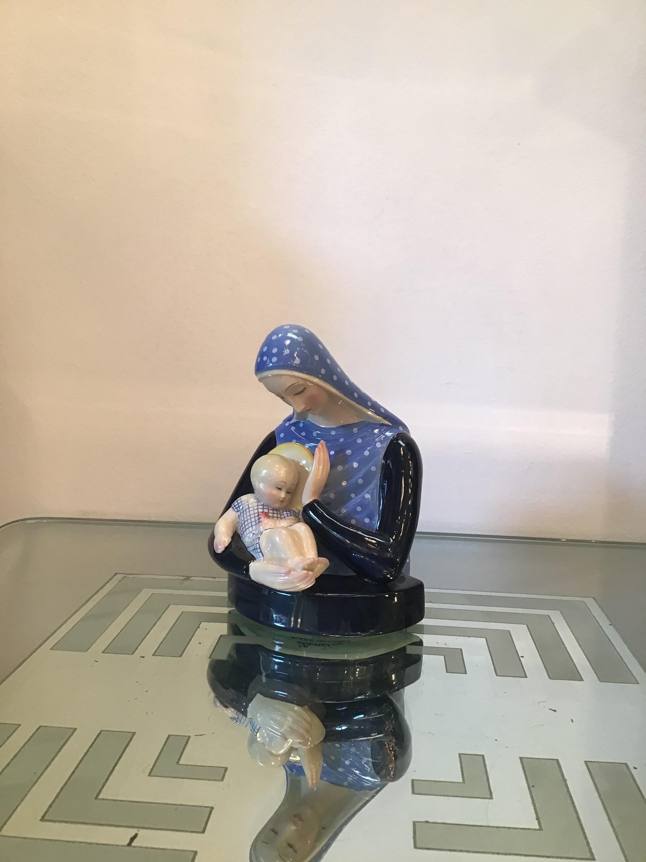 Lenci “Maternity” Ceramic, 1950, Italy at 1stDibs | lenci porcelain ...