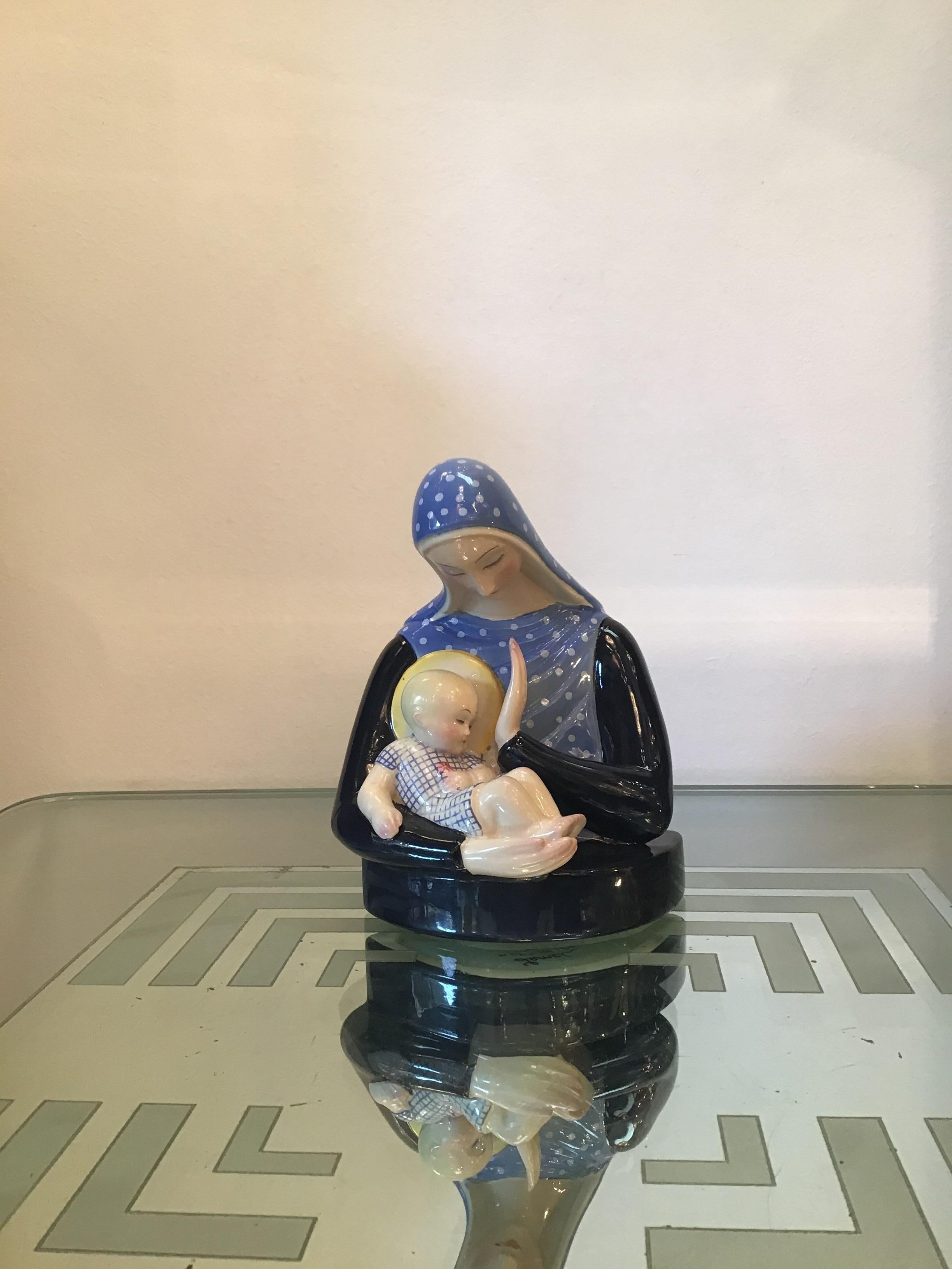 Lenci “Maternity” Ceramic, 1950, Italy at 1stDibs | lenci porcelain ...