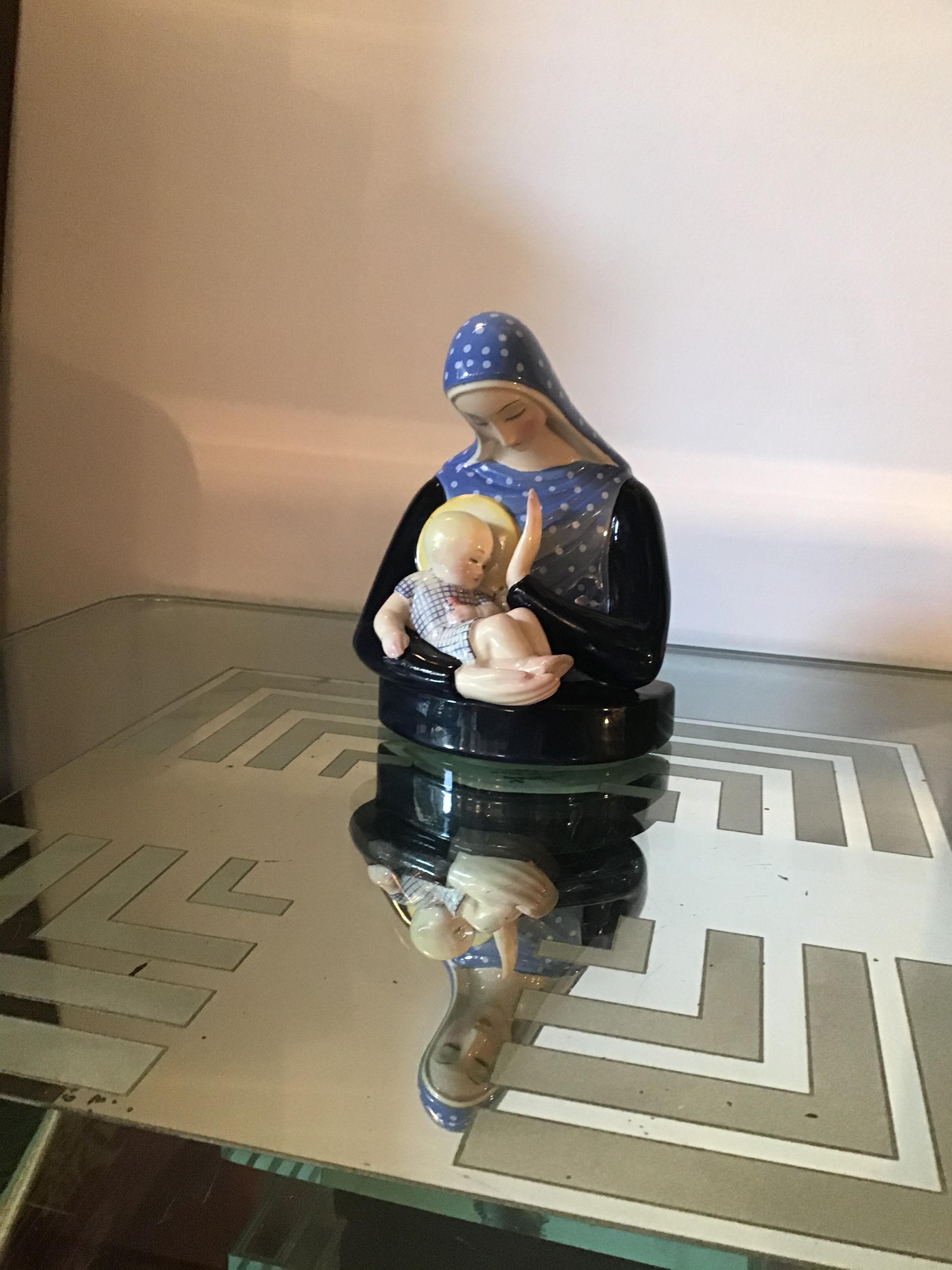 Lenci “Maternity” Ceramic, 1950, Italy at 1stDibs | lenci porcelain ...