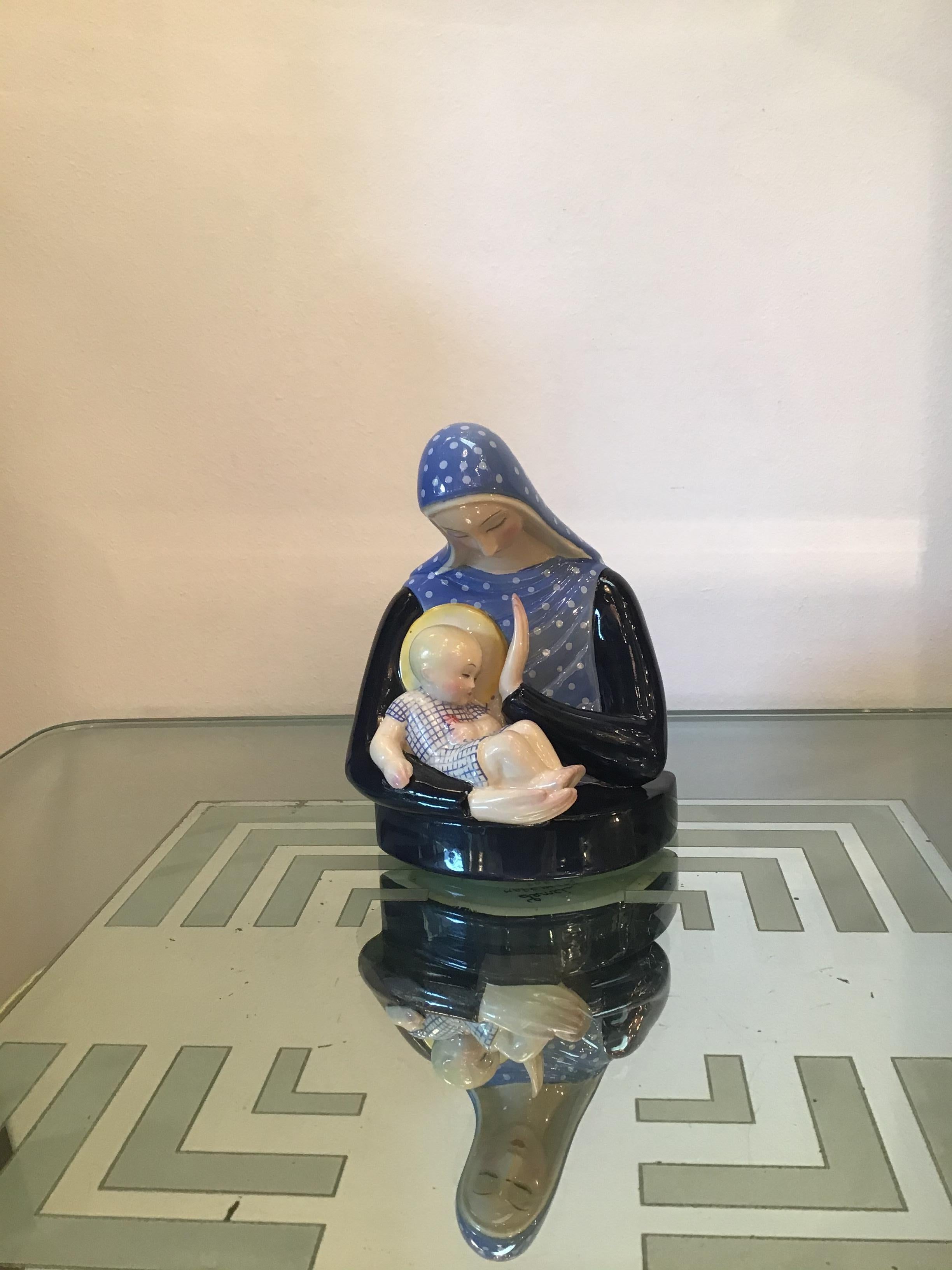 Lenci “Maternity” Ceramic, 1950, Italy at 1stDibs | lenci porcelain ...