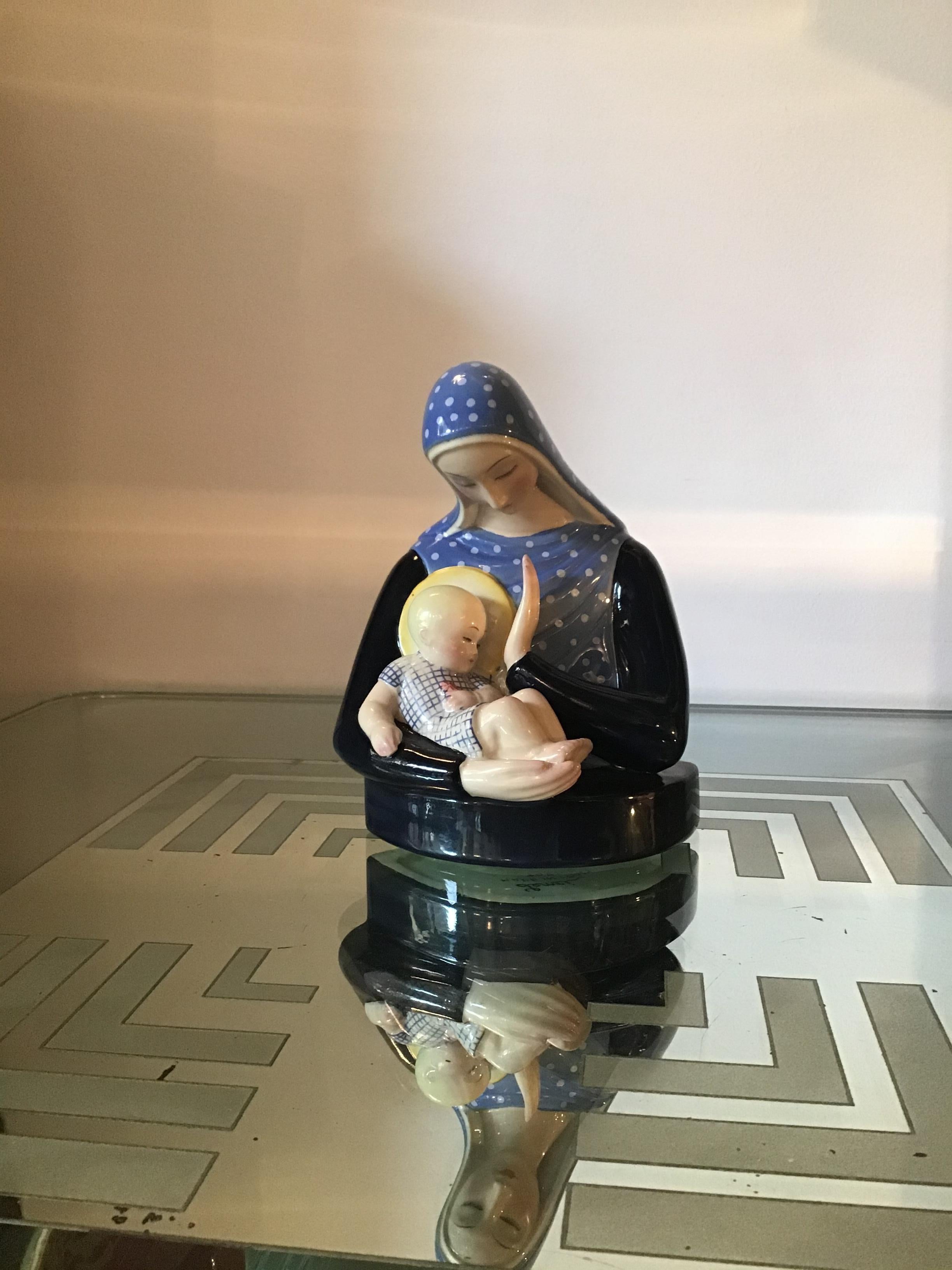 Lenci “Maternity” Ceramic, 1950, Italy at 1stDibs | lenci porcelain ...