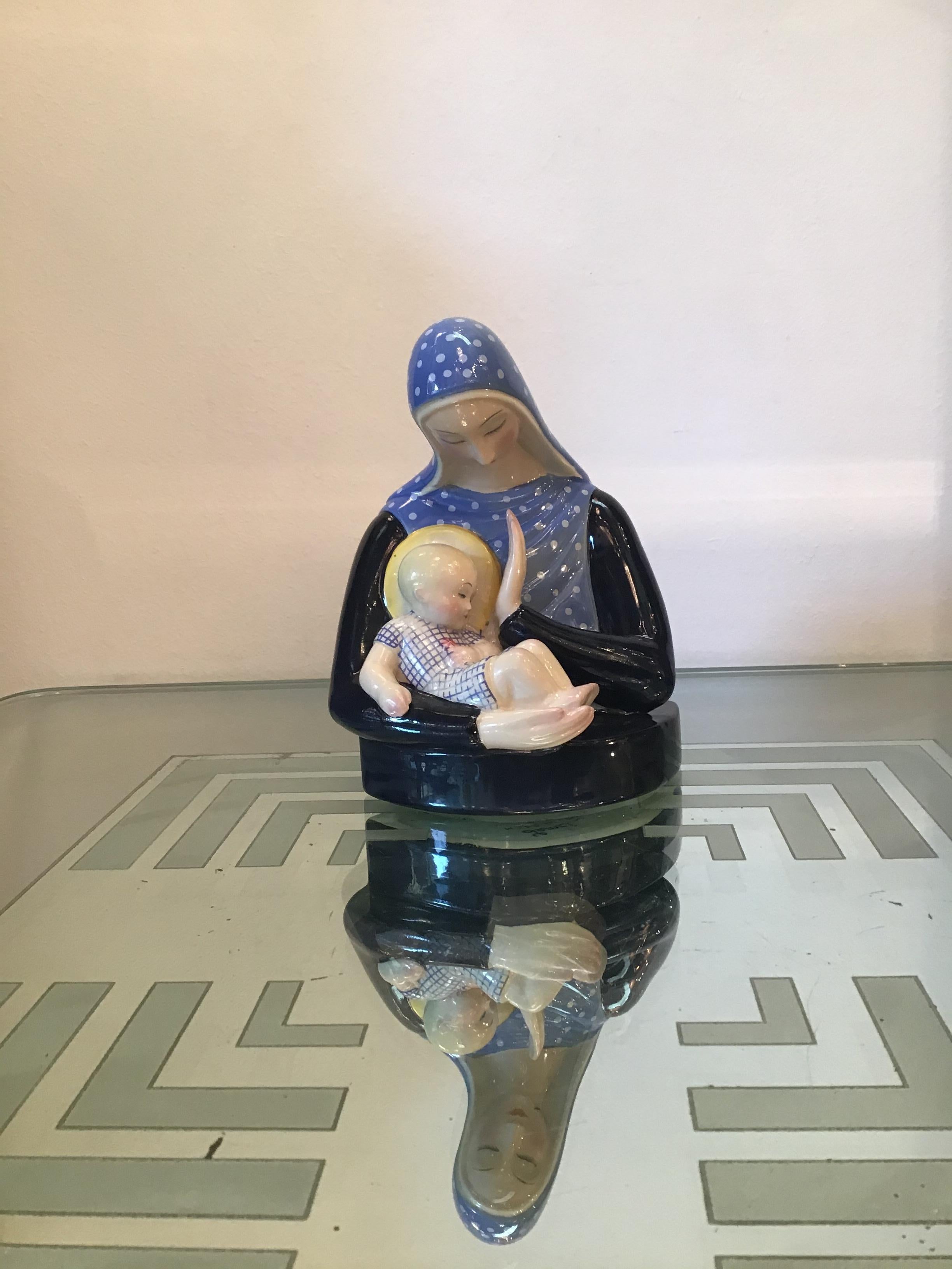 Lenci “Maternity” Ceramic, 1950, Italy at 1stDibs | lenci porcelain ...