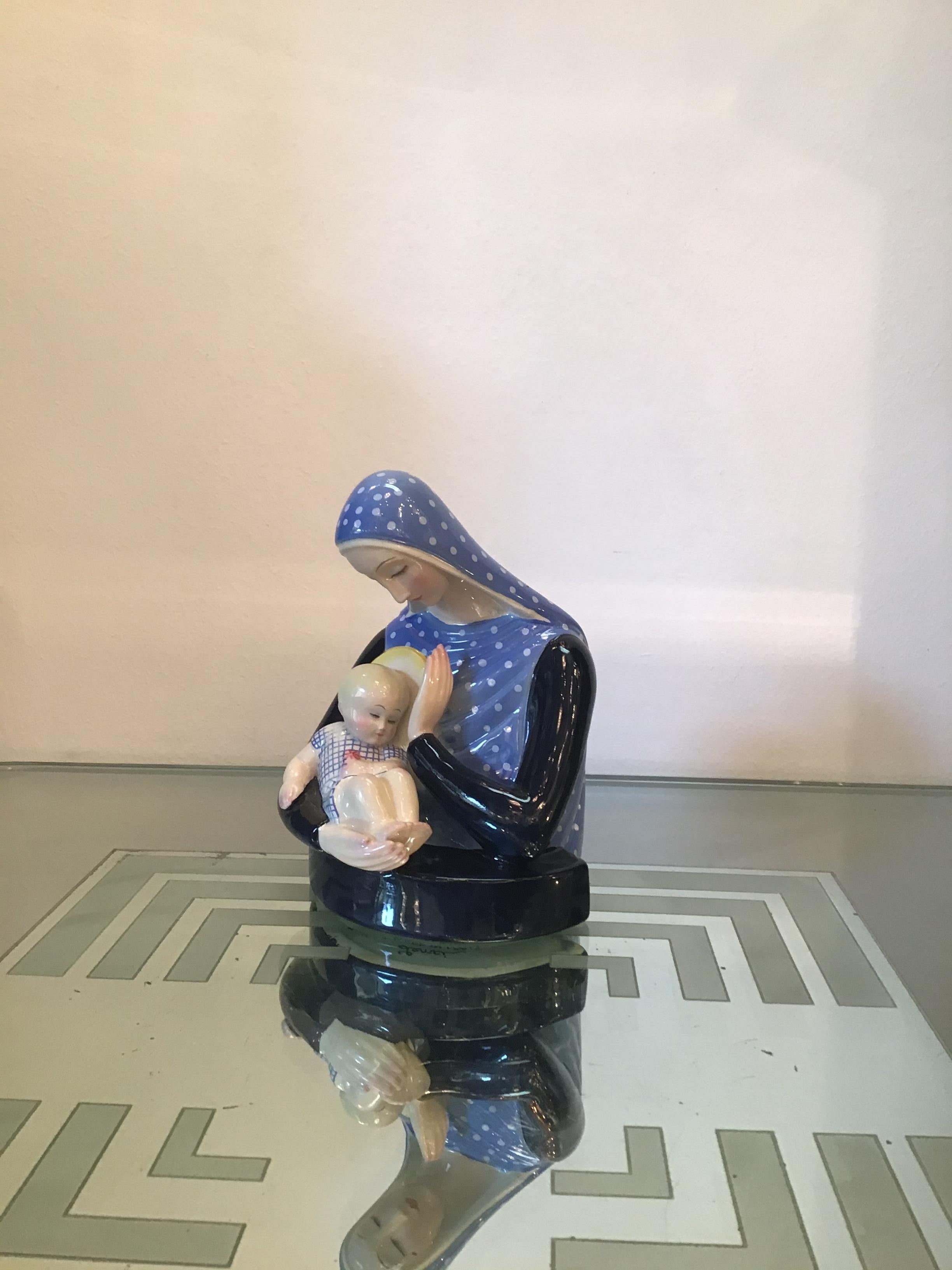 Lenci “Maternity” Ceramic, 1950, Italy at 1stDibs | lenci porcelain ...