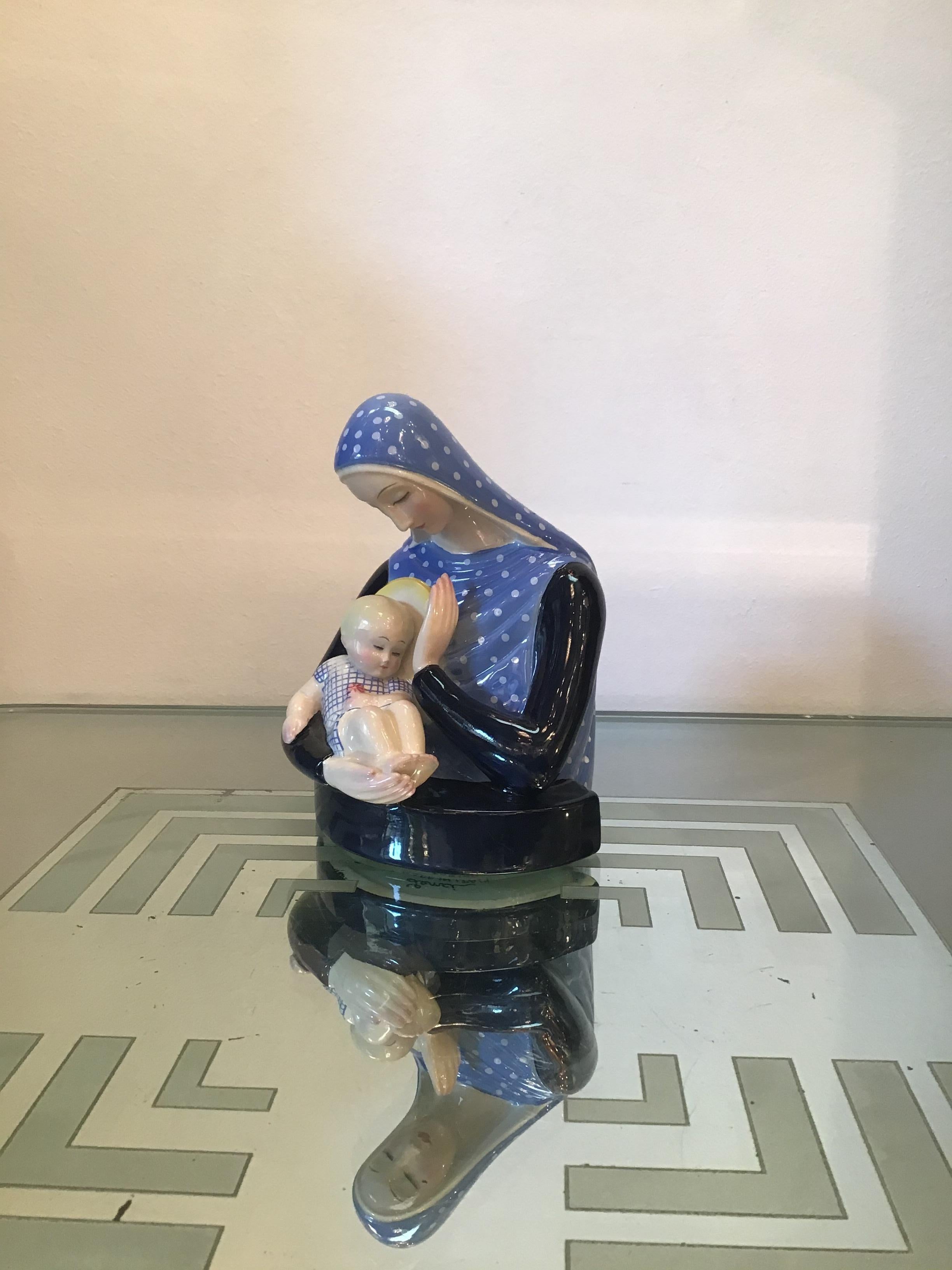 Lenci “Maternity” Ceramic, 1950, Italy at 1stDibs | lenci porcelain ...
