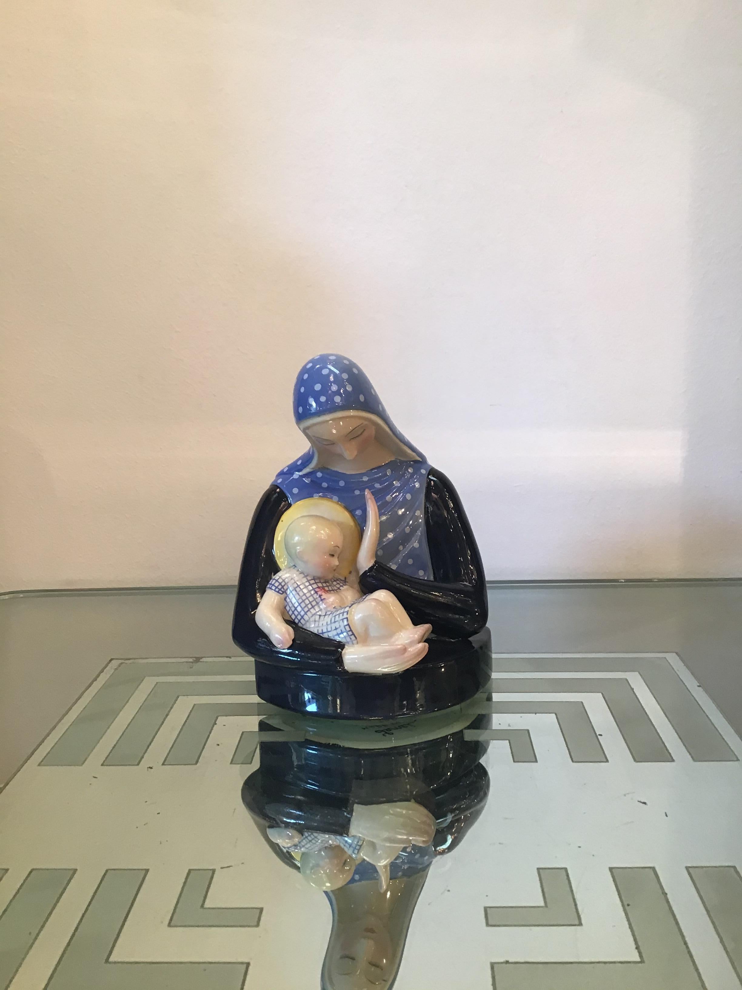 Lenci “Maternity” Ceramic, 1950, Italy at 1stDibs | lenci porcelain ...